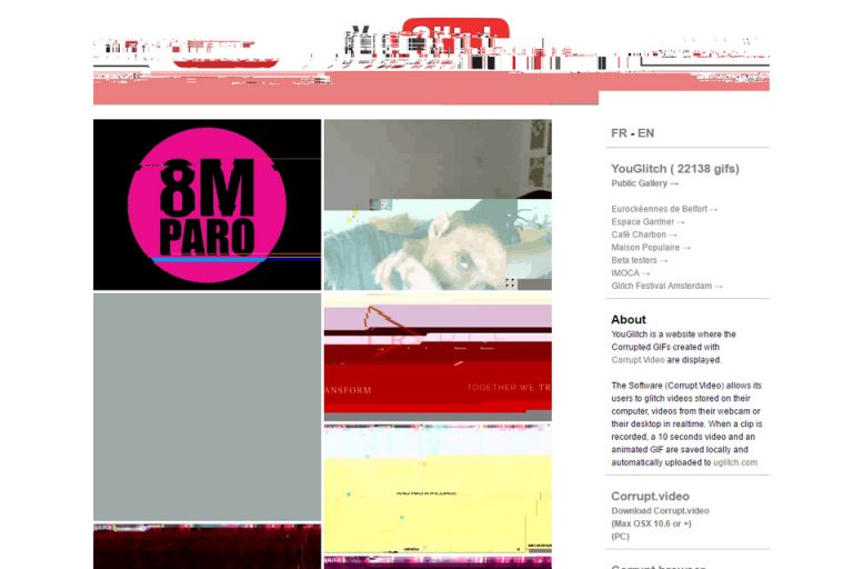 La folie du Glitch : tendance du webdesign | Webdesigner Trends