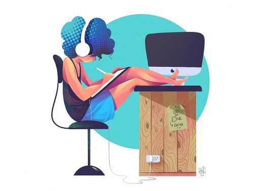 Les fabuleux personnages caricaturaux de SAM JI | Webdesigner Trends