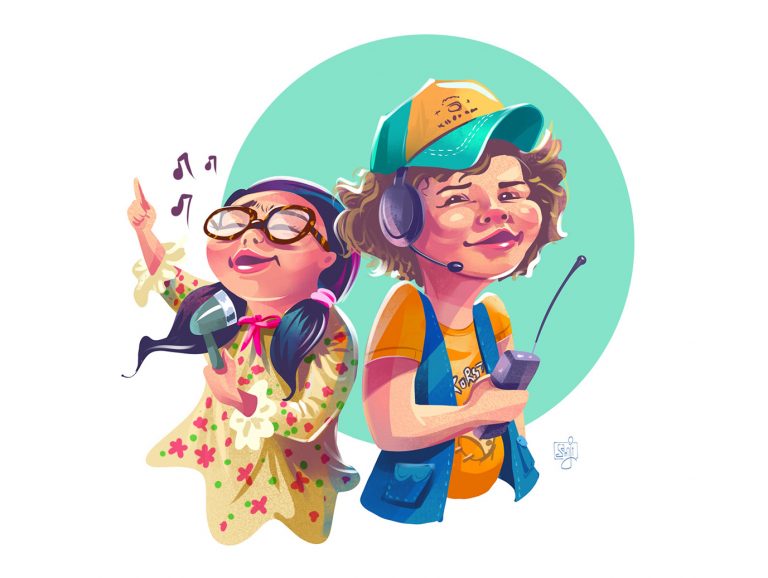 Les fabuleux personnages caricaturaux de SAM JI | Webdesigner Trends